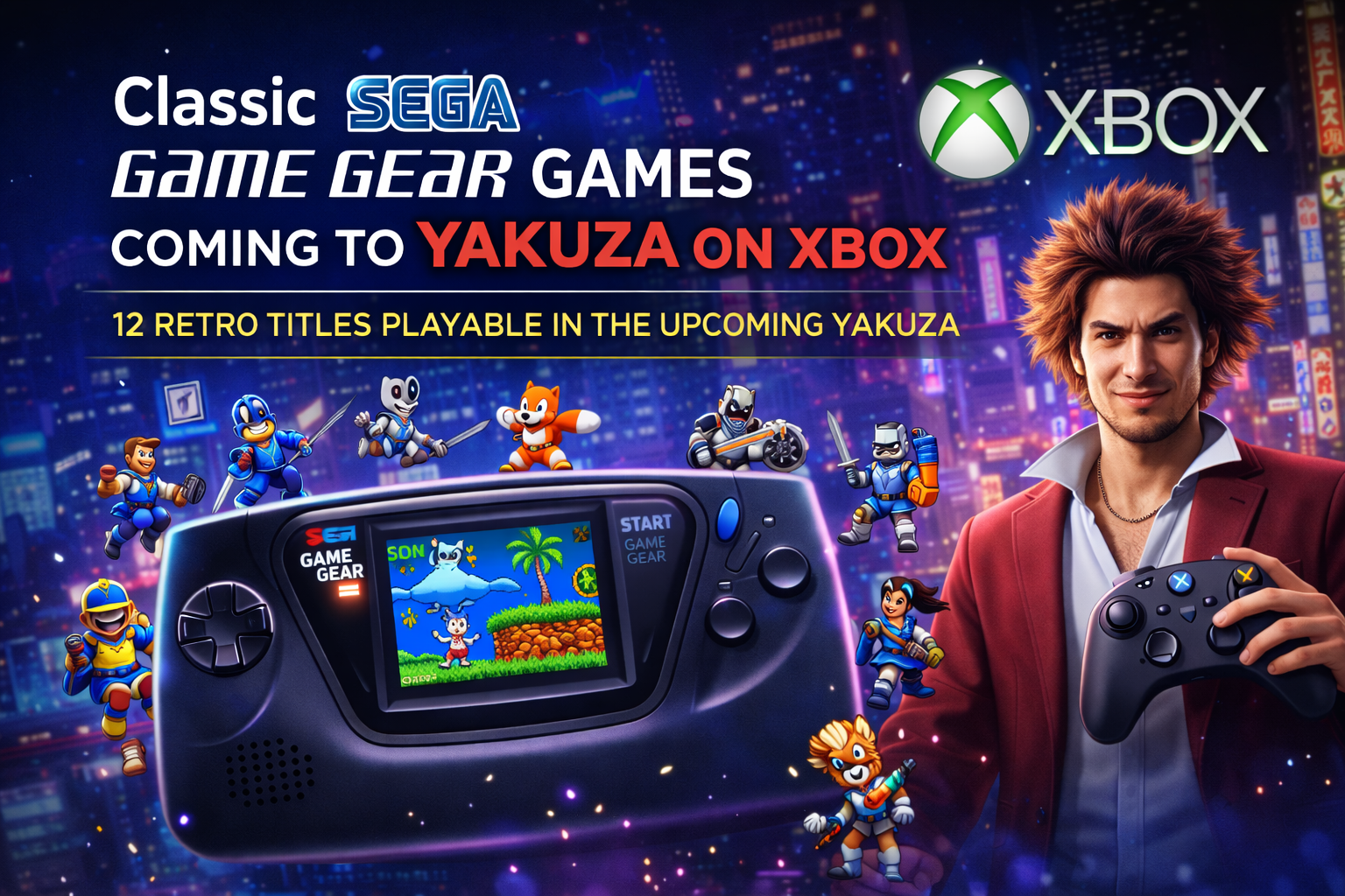 Classic SEGA Game Gear Titles Return in Upcoming Yakuza Game on Xbox ...